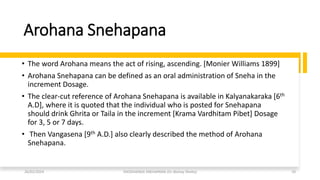 Shodhanagha snehapana.pptx Dr Akshay Shetty | PPTX