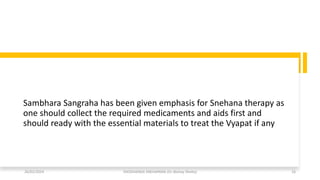 Shodhanagha snehapana.pptx Dr Akshay Shetty | PPTX
