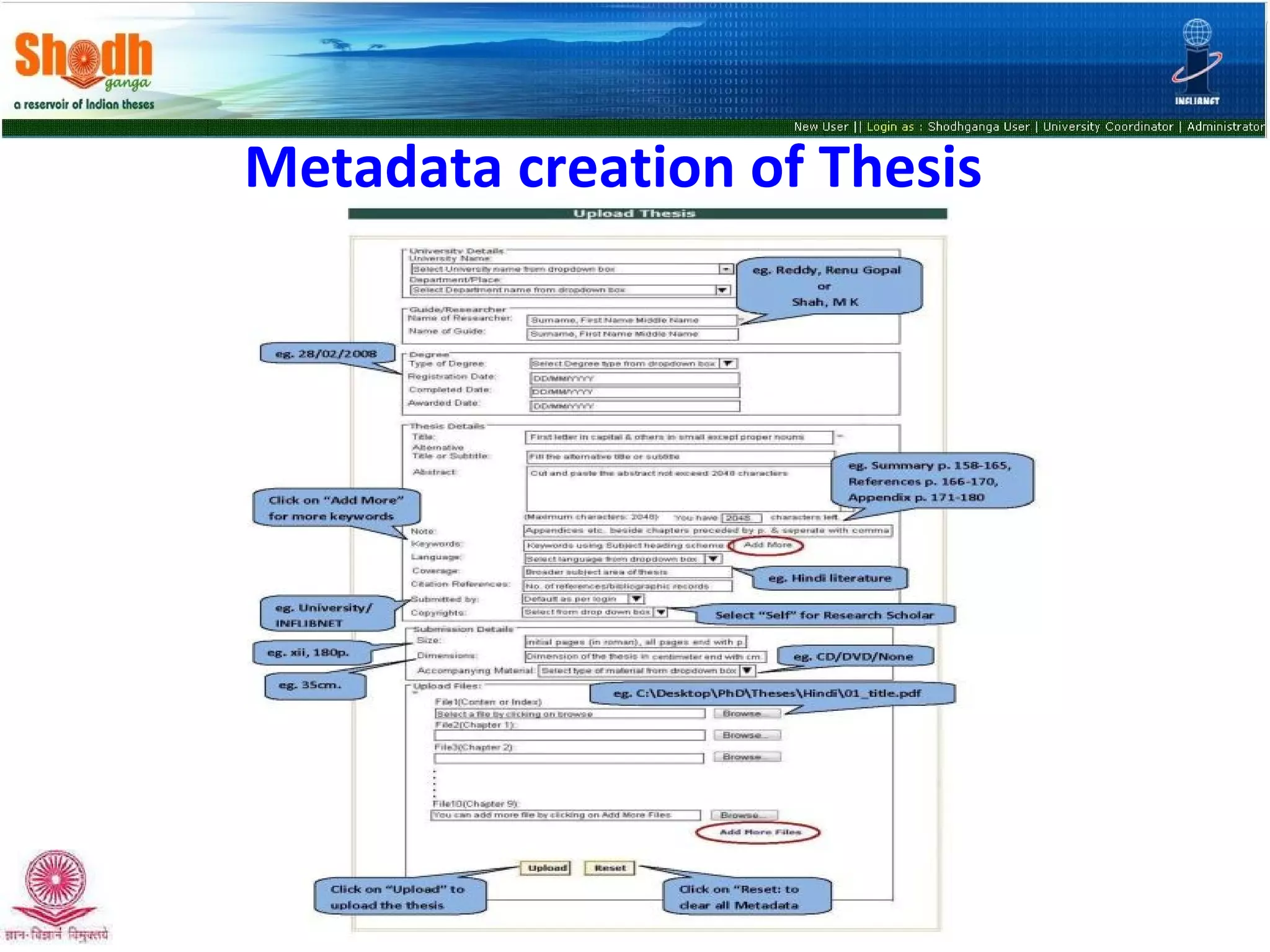 Presentation on Shodhganga - National Repository of Indian ETDs | PPT ...