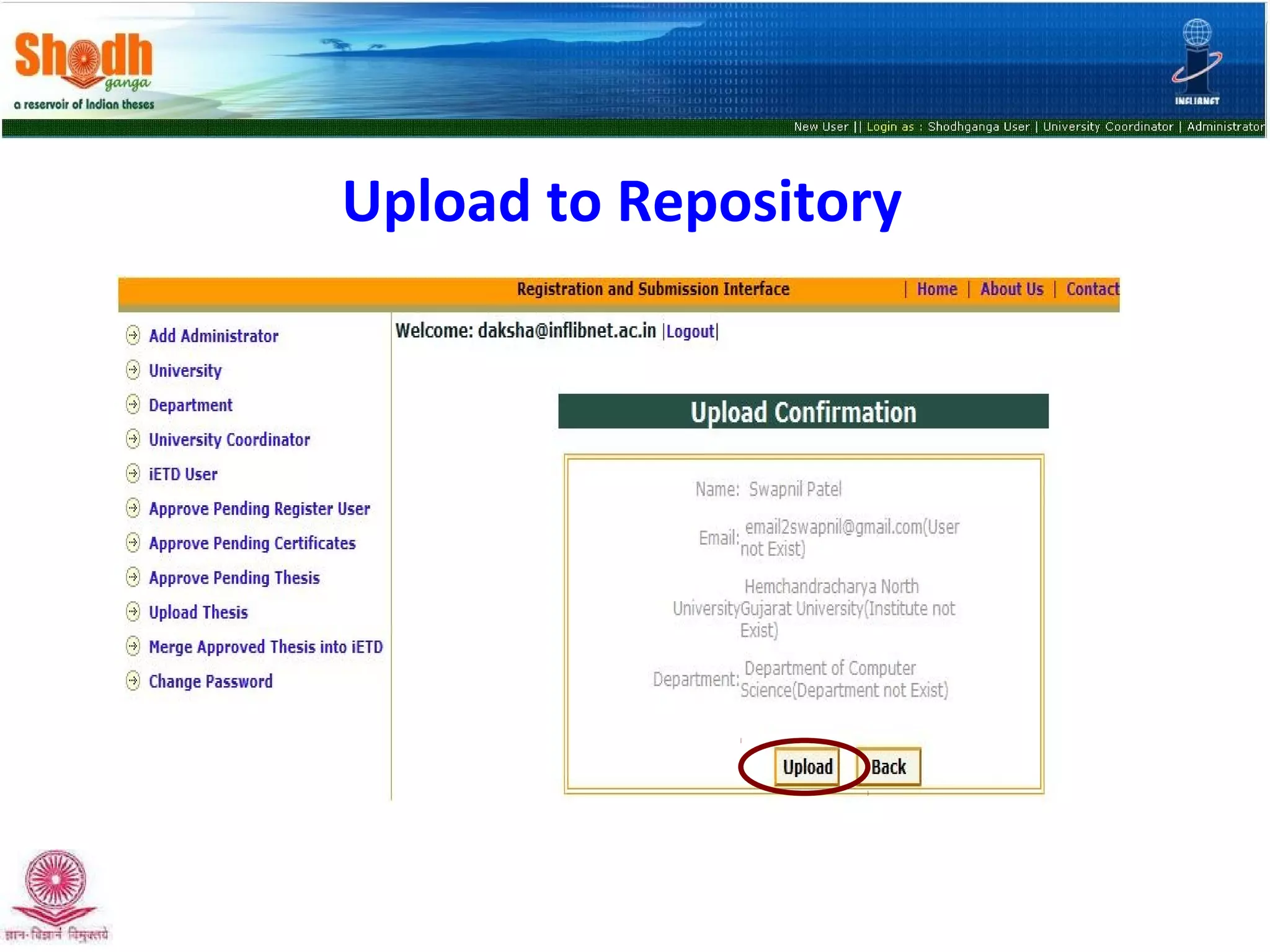 Presentation on Shodhganga - National Repository of Indian ETDs | PPT