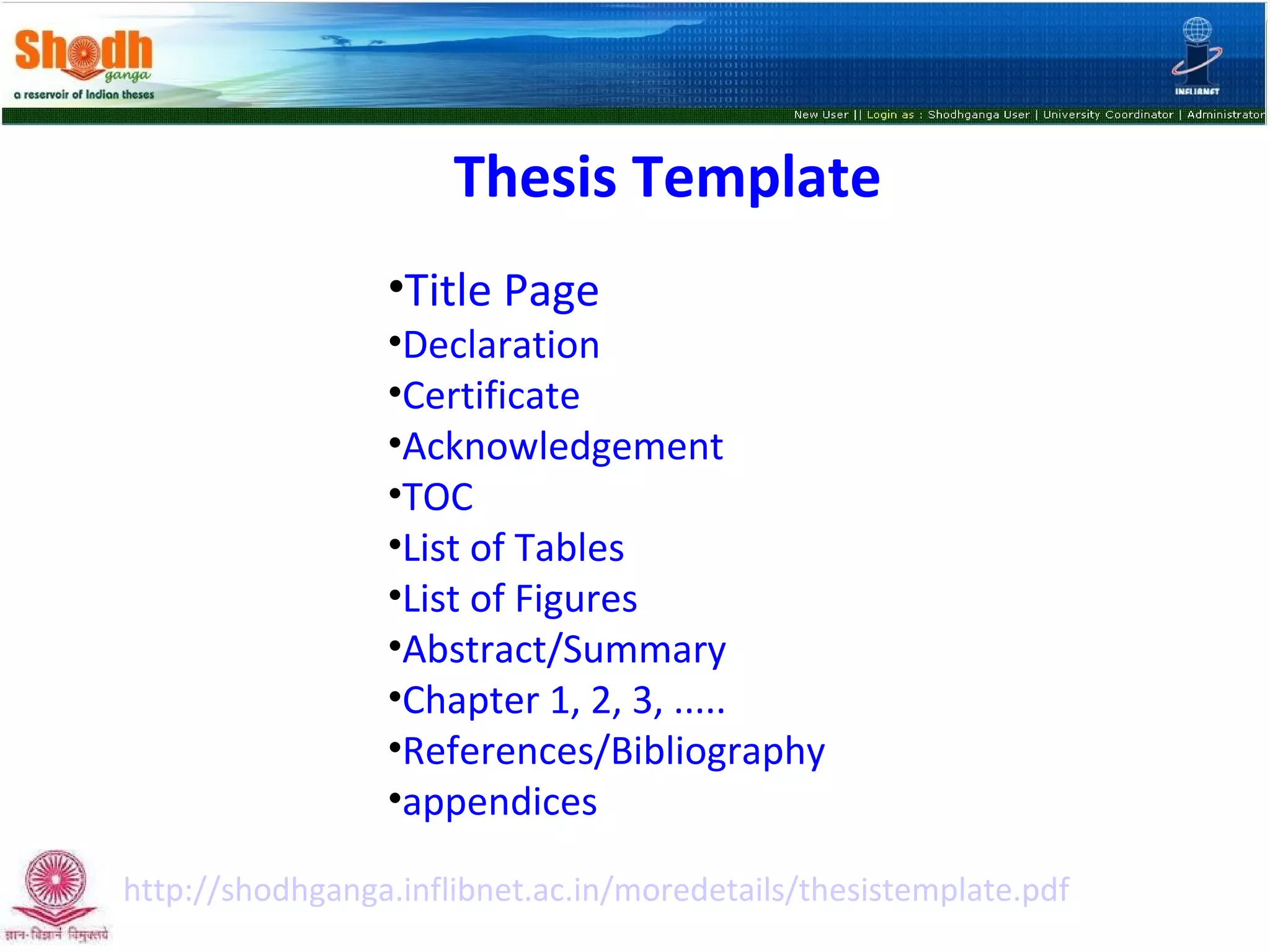 Presentation on Shodhganga - National Repository of Indian ETDs | PPT