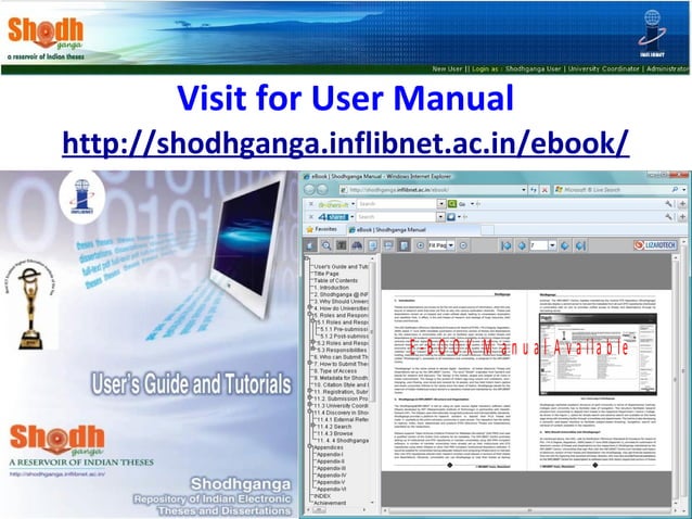 Presentation on Shodhganga - National Repository of Indian ETDs | PPT ...