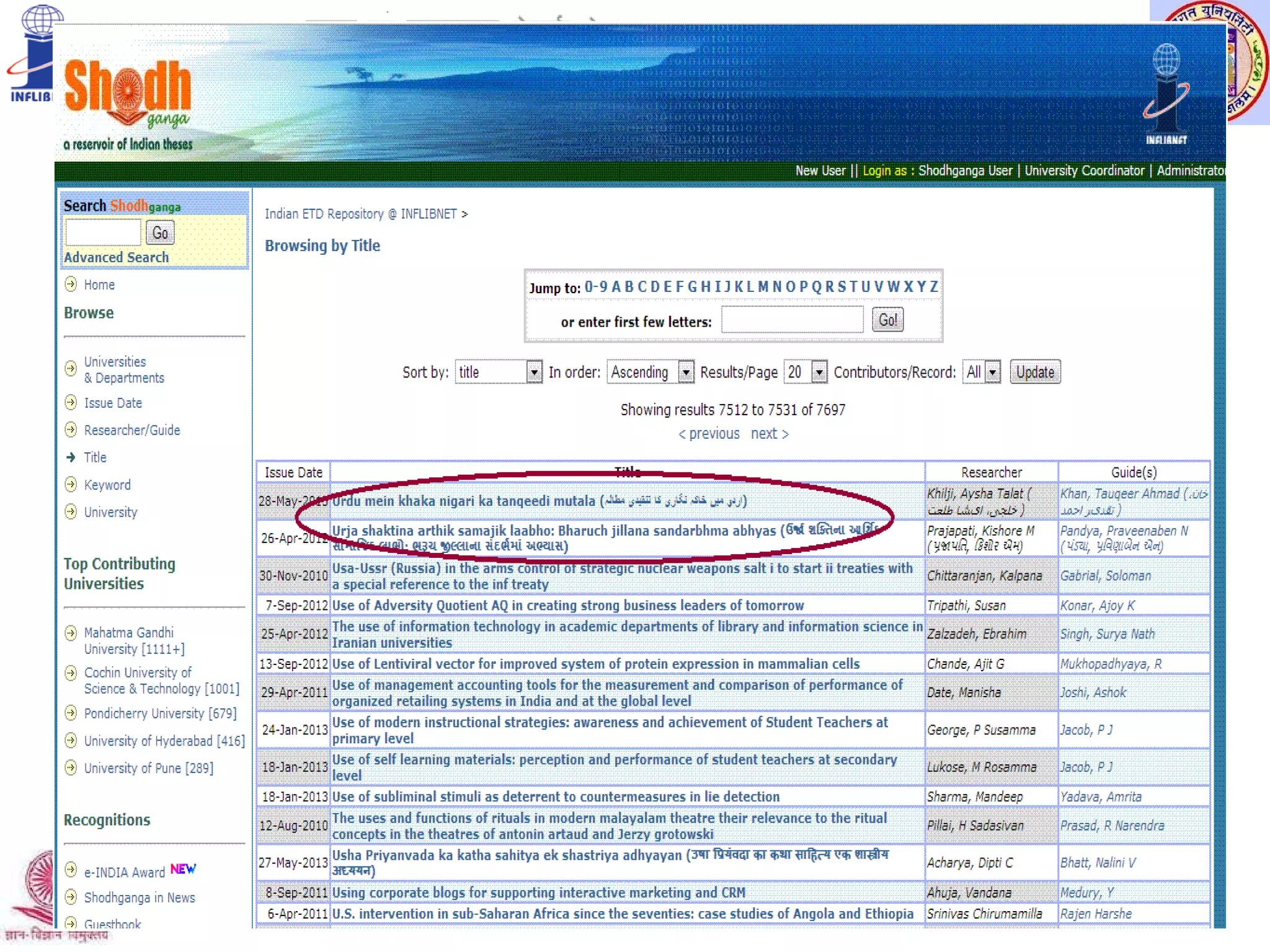 Shodhganga: a National Repository of Indian Electronic Theses and ...