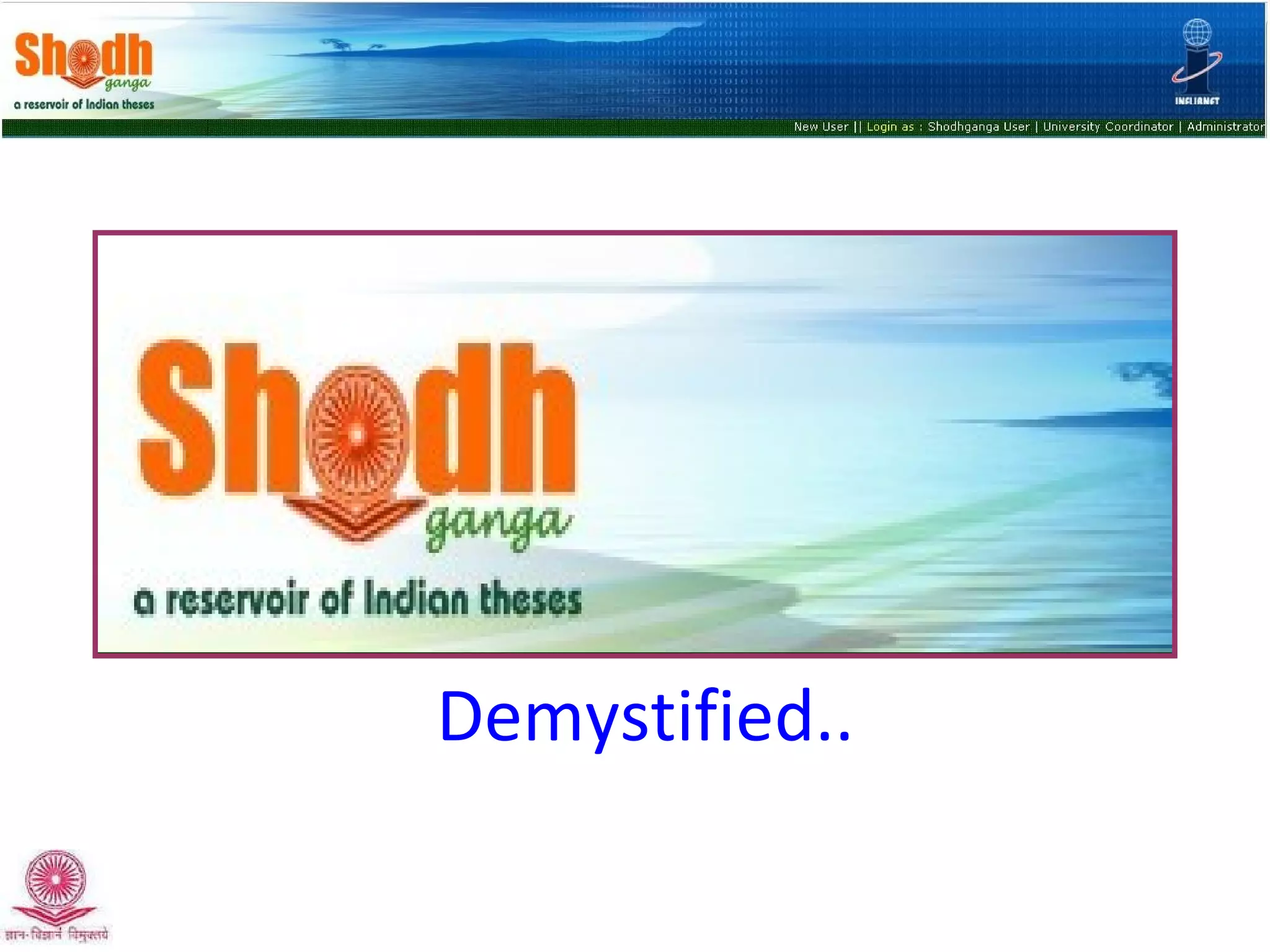 Shodhganga A National Repository Of Indian Electronic Theses And Dissertations Ppt