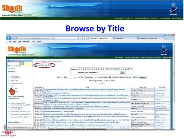 Shodhganga: a National Repository of Indian Electronic Theses and ...