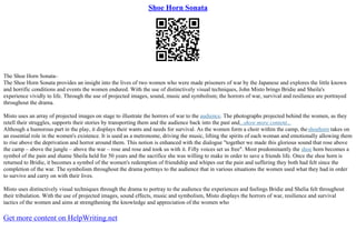 Shoe-Horn Sonata | PDF