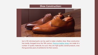 Anatomy Of Men's Leather Shoes | PPT