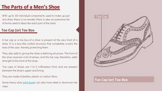 Anatomy Of Men's Leather Shoes | PPTX