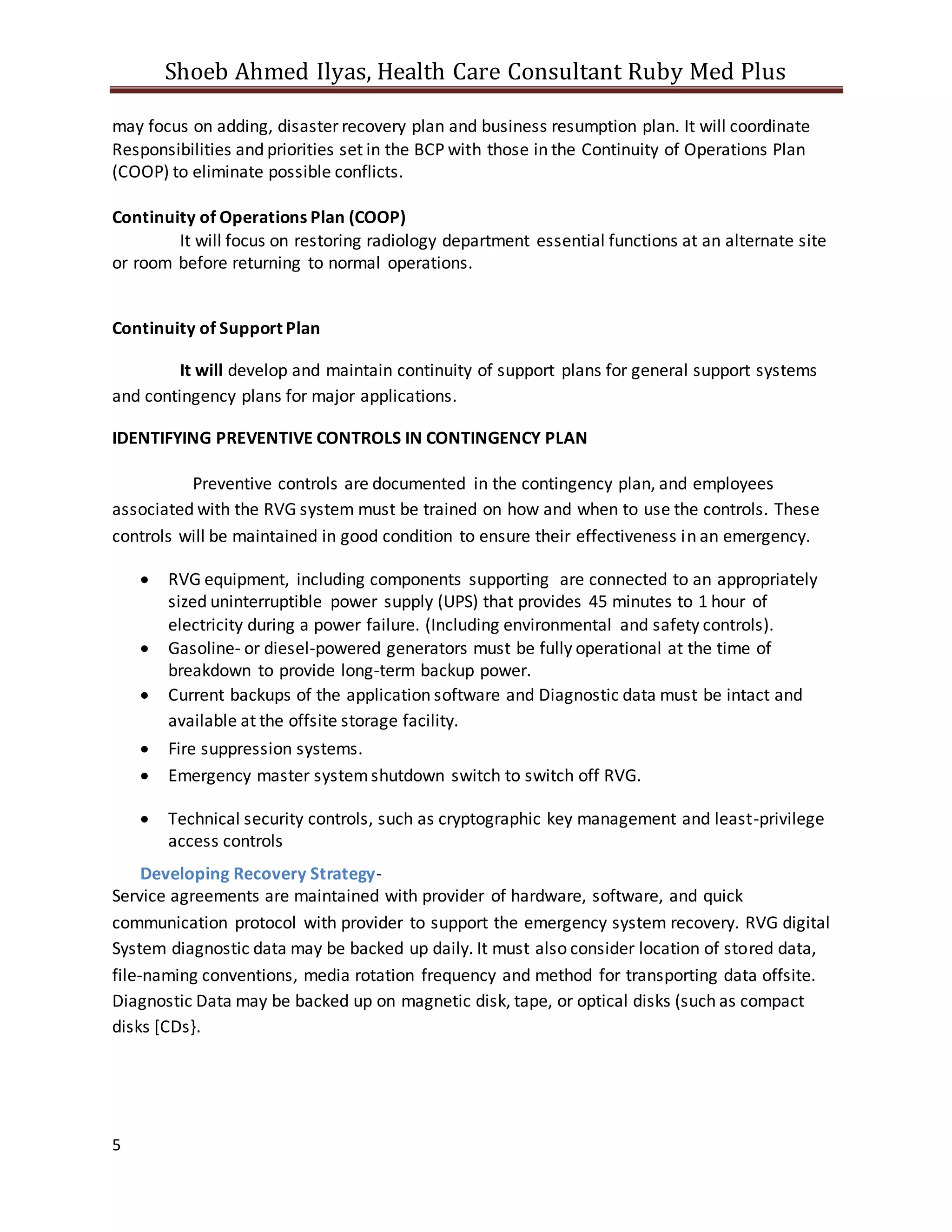 contingency planning in health care delivery | DOCX