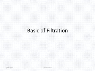 Basic of filtrationppt.. | PPT