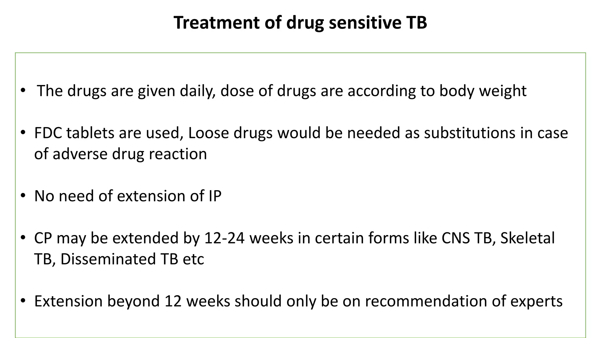 New guidelines for Tuberculosis treatment (NTEP) | PPTX