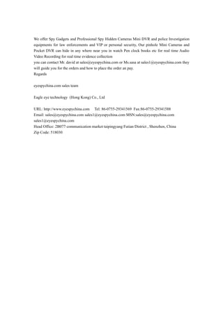 Shoe camera spy camera | DOC