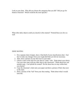 Shoe classification | PDF