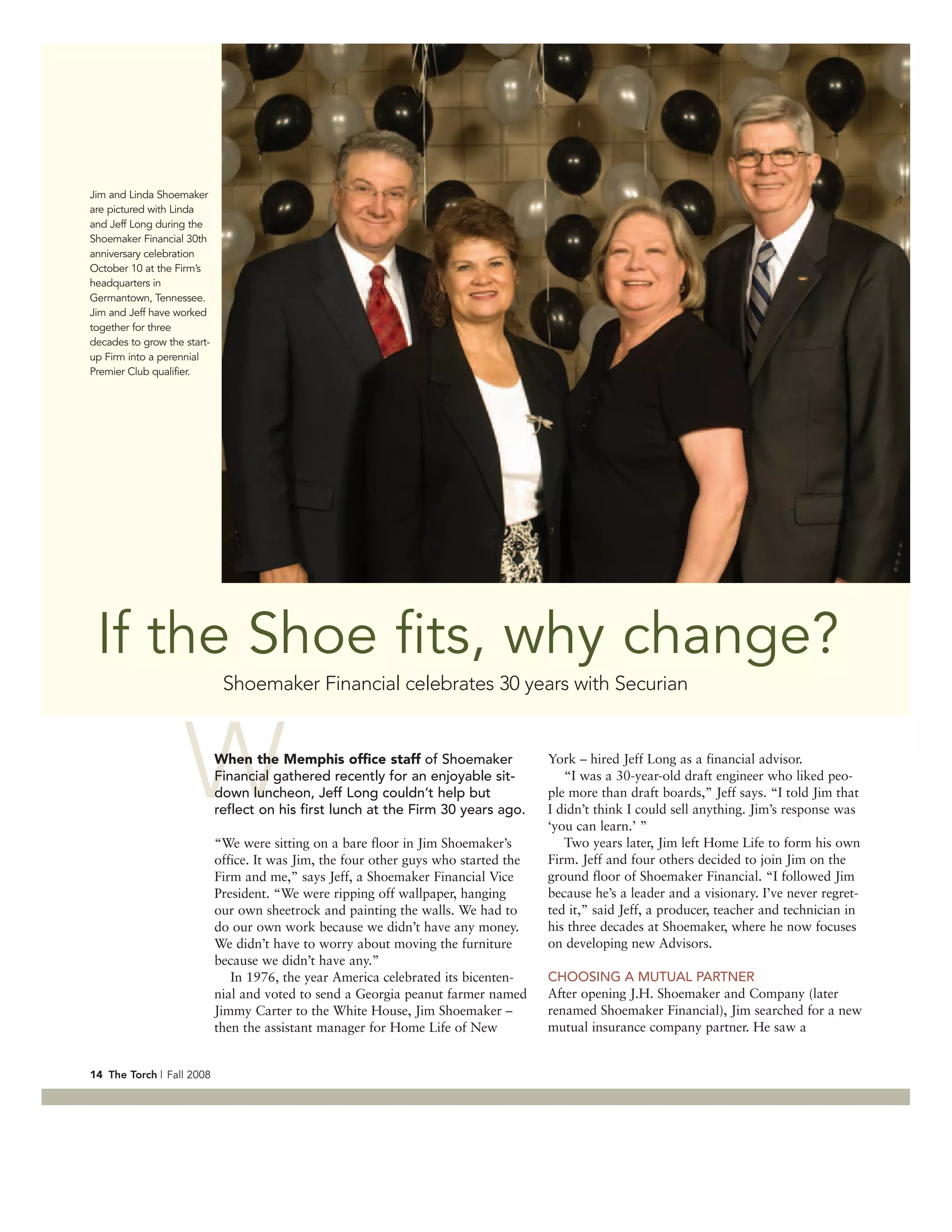 Shoemaker 30 Years The Torch 11 08 | PDF