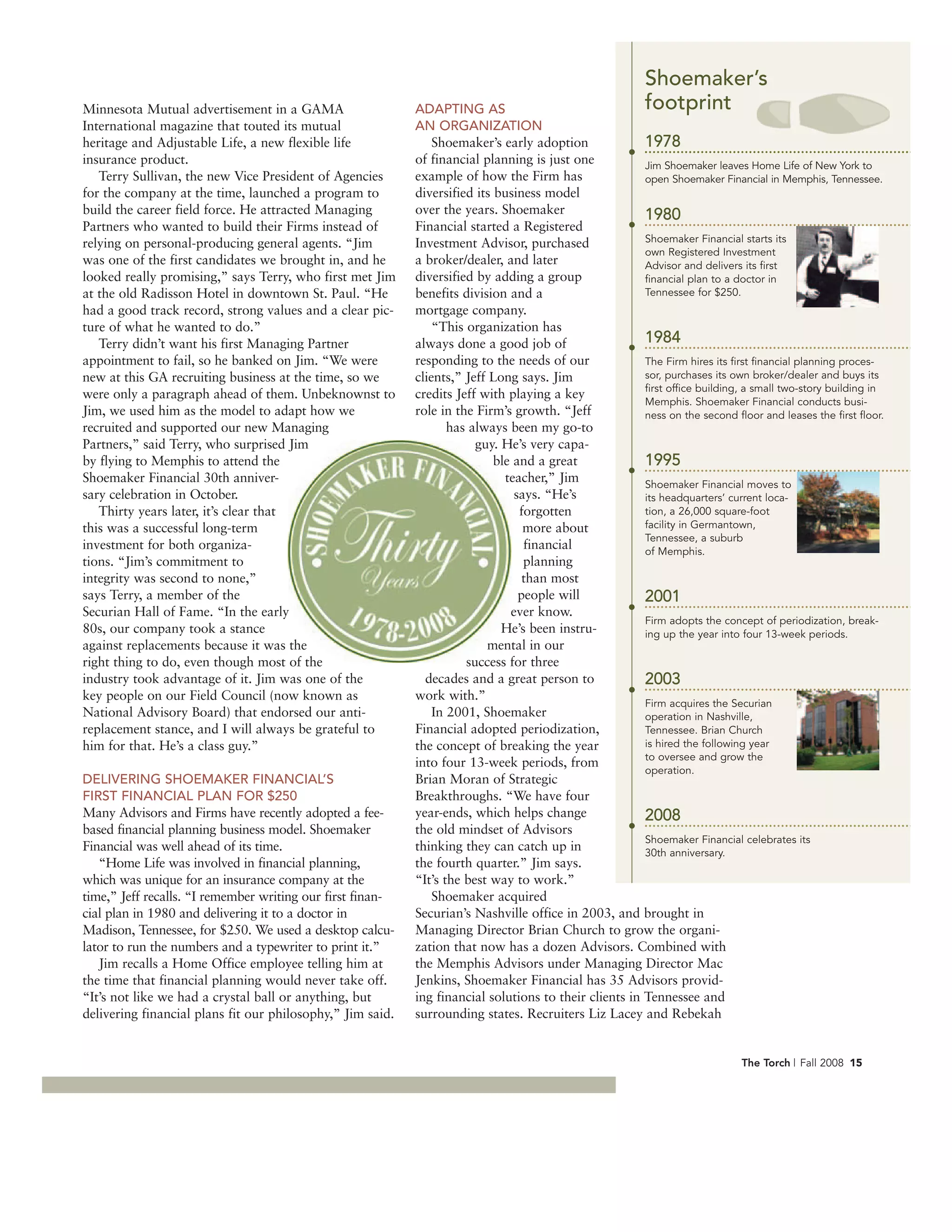 Shoemaker 30 Years The Torch 11 08 | PDF