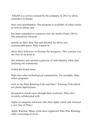 Shoes On Nike 1 Executive Sum.docx