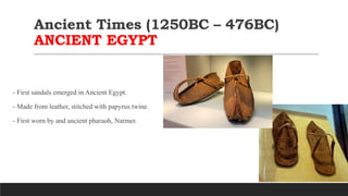 Shoes through the ages | PPTX