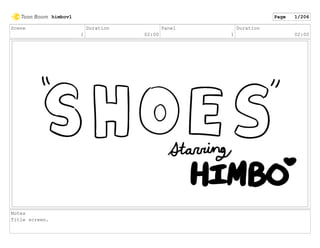 "Shoes" Storyboards | PPT