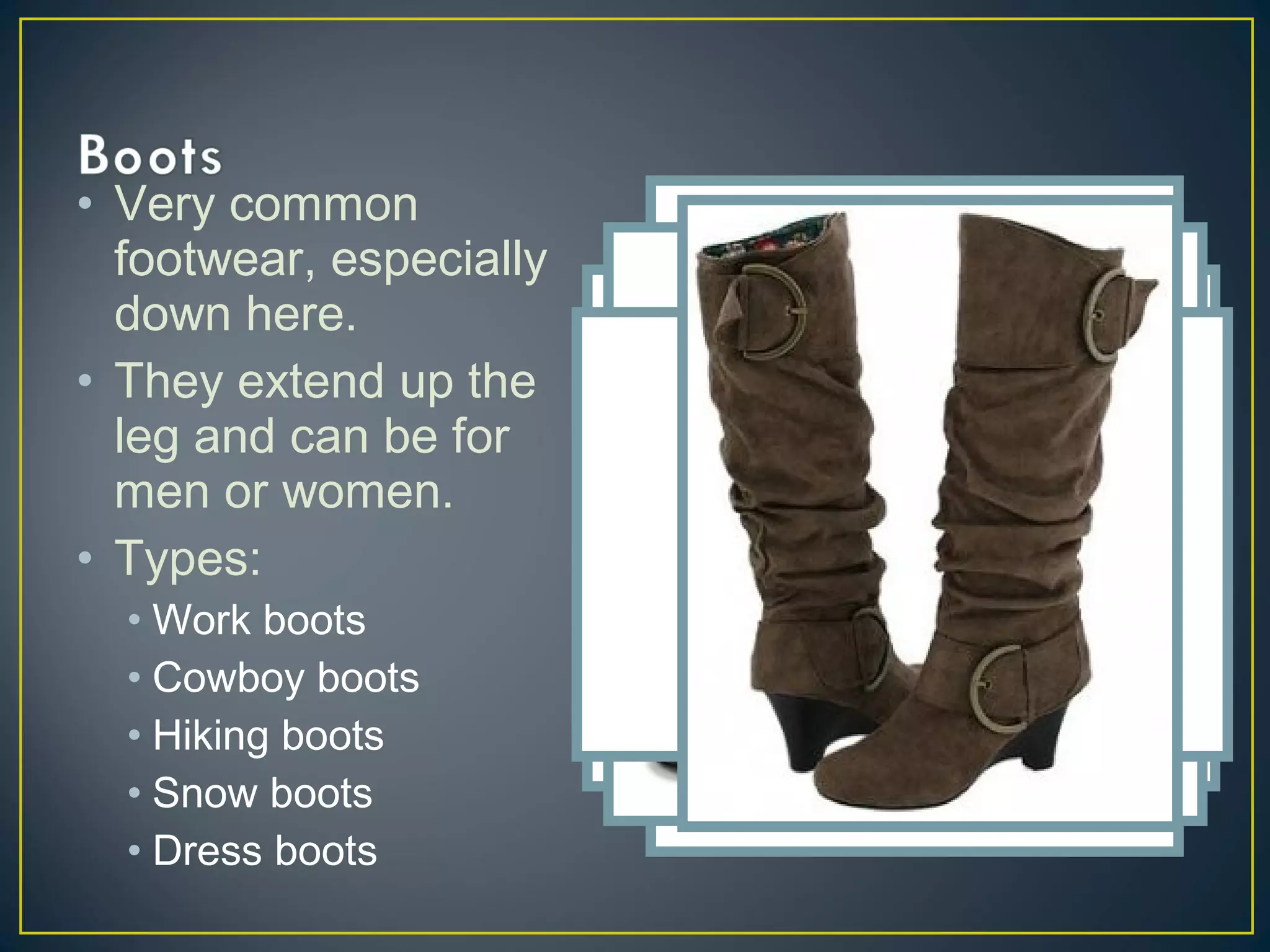 Shoe Types and Anatomy | PPT