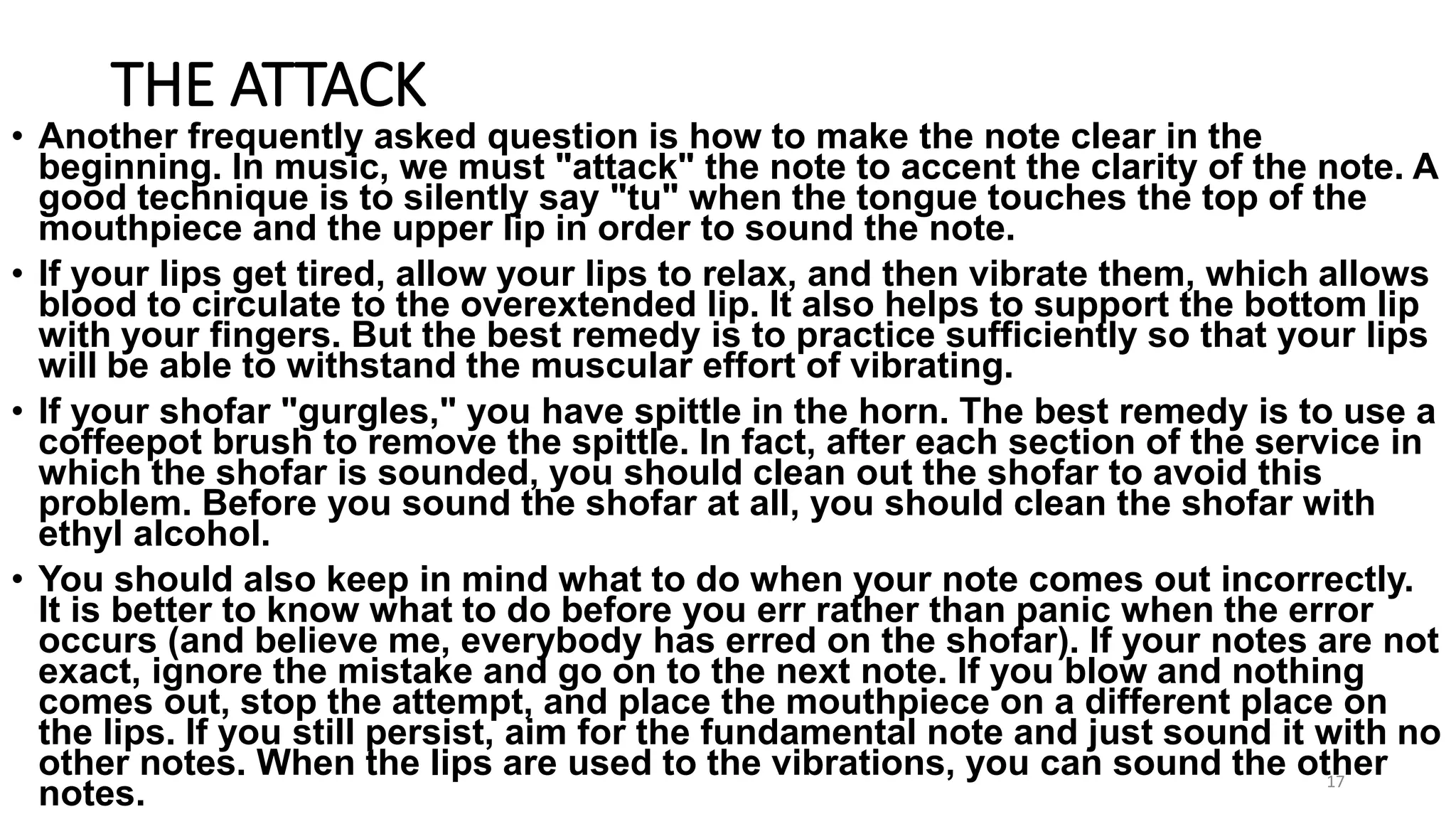 Shofar history and technique | PPTX