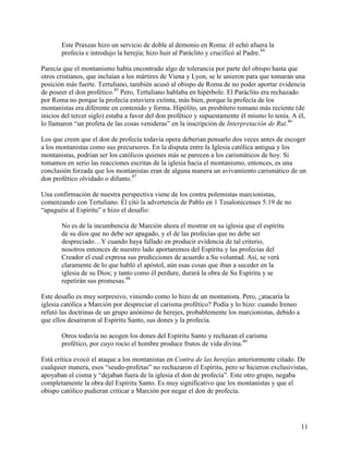 Shogren y la profecia cristiana y el canon en el siglo II | PDF