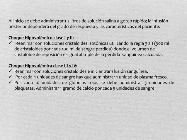 Shock hipovolemico y choque septico | PPT