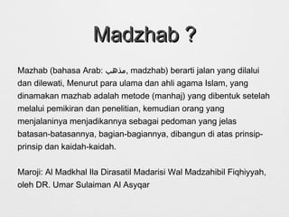 Sholat 4 madzhab | PPT