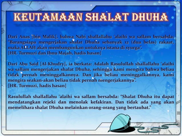 Sholat dhuha | PPSX
