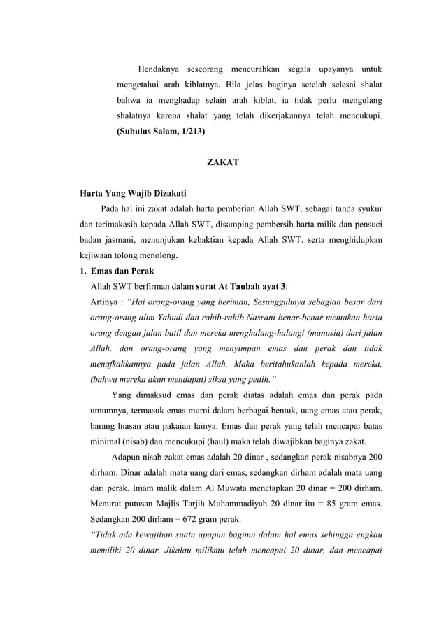 Sholat pendahuluan, isi, penutup, daftar pustaka | DOCX