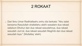 Sholat sunnah | PPTX