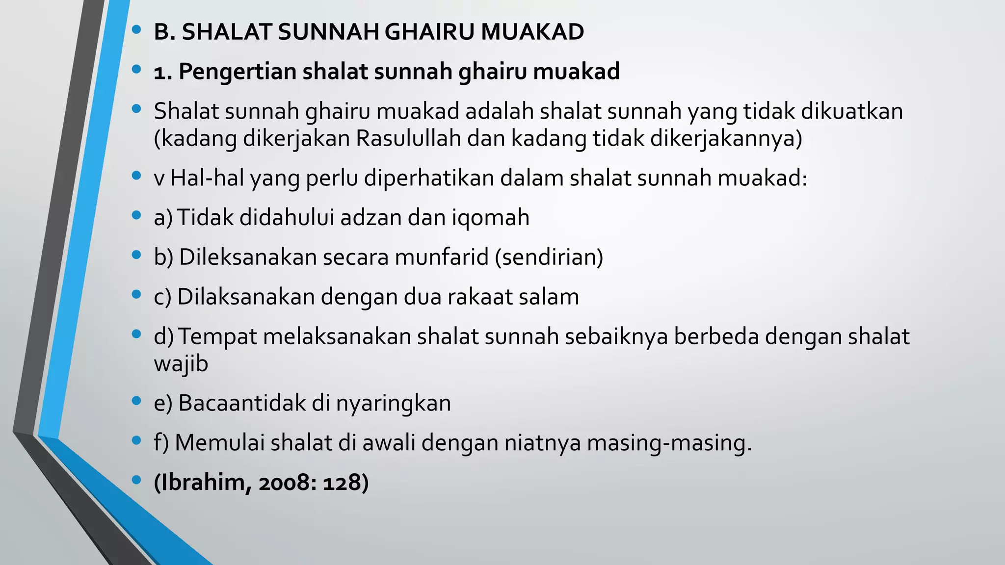 Sholat sunnat muakad dan ghairu muakad | PPT