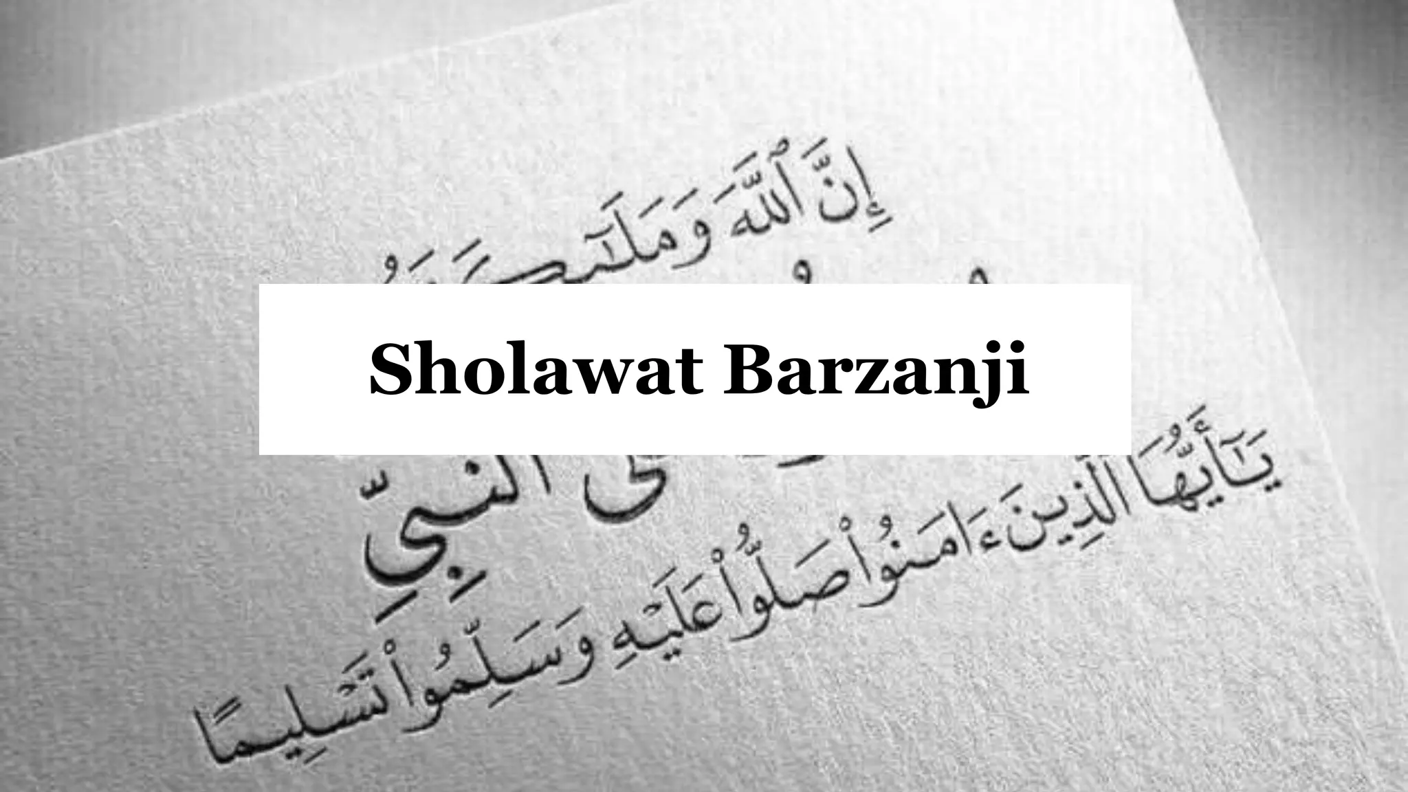 Sholawat barzanji | PPTX