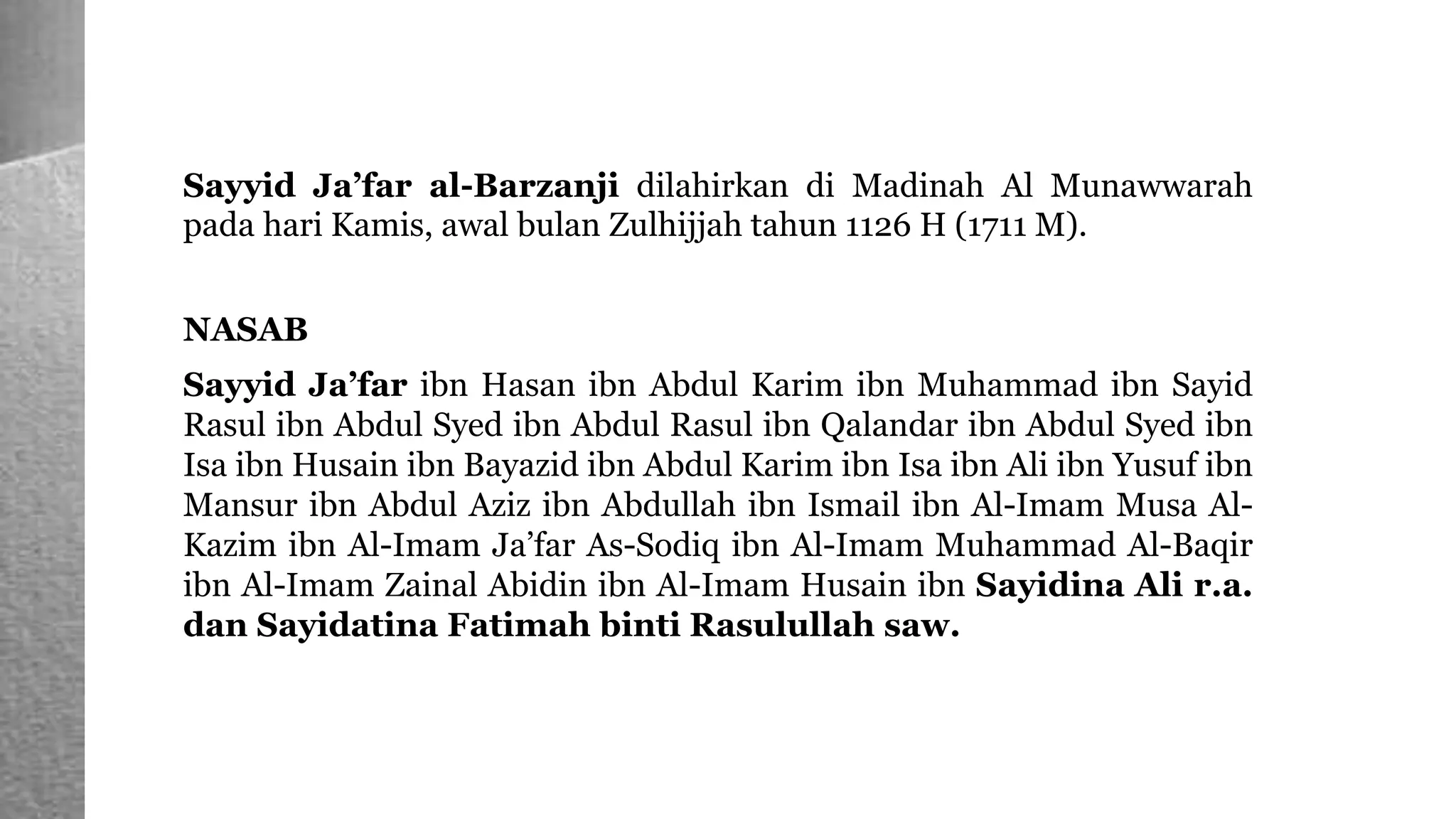 Sholawat barzanji | PPTX