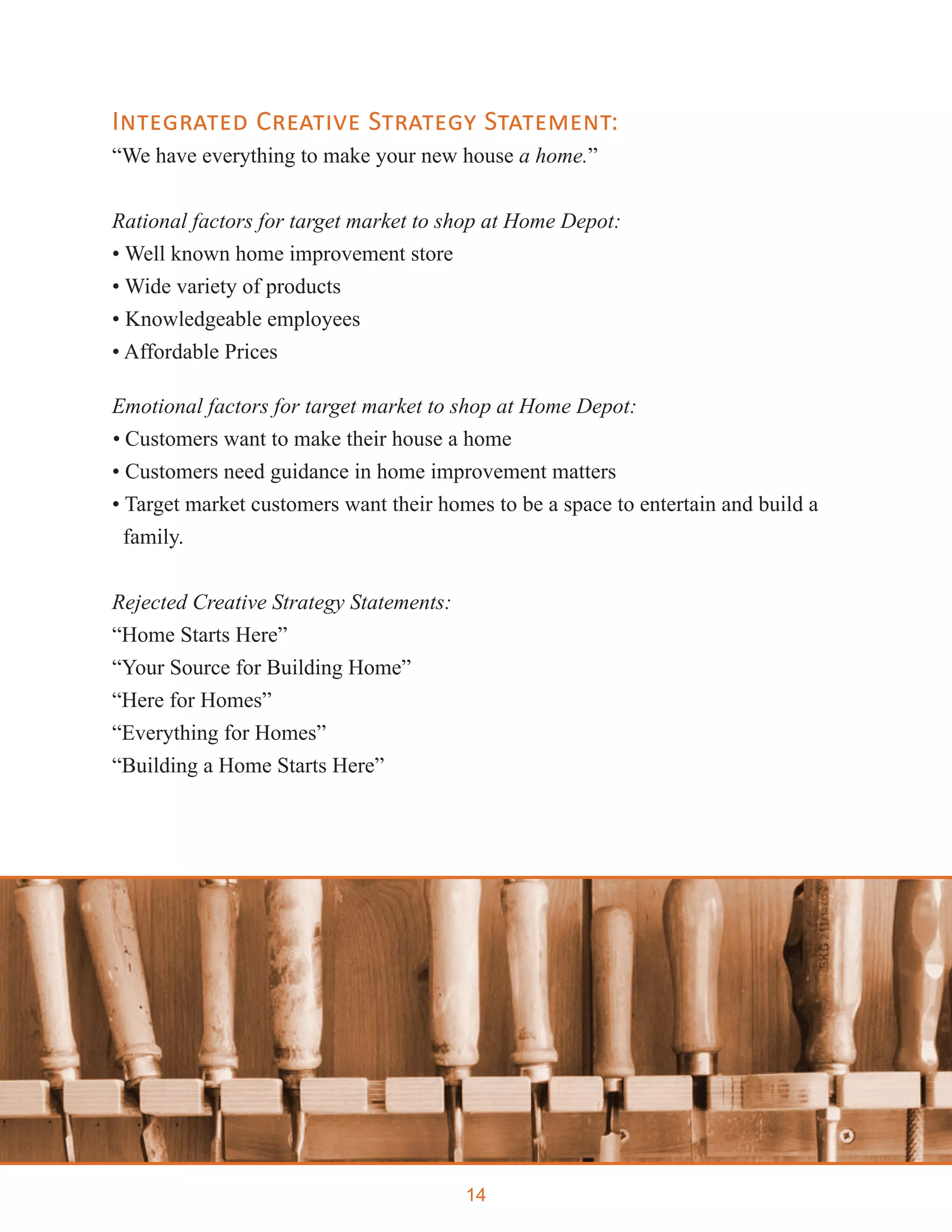 Home Depot Integrated Marketing Communications Plan - IMC 610 | PDF
