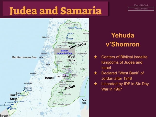 Shomron Maps Presentation by David Ha'ivri | PPT