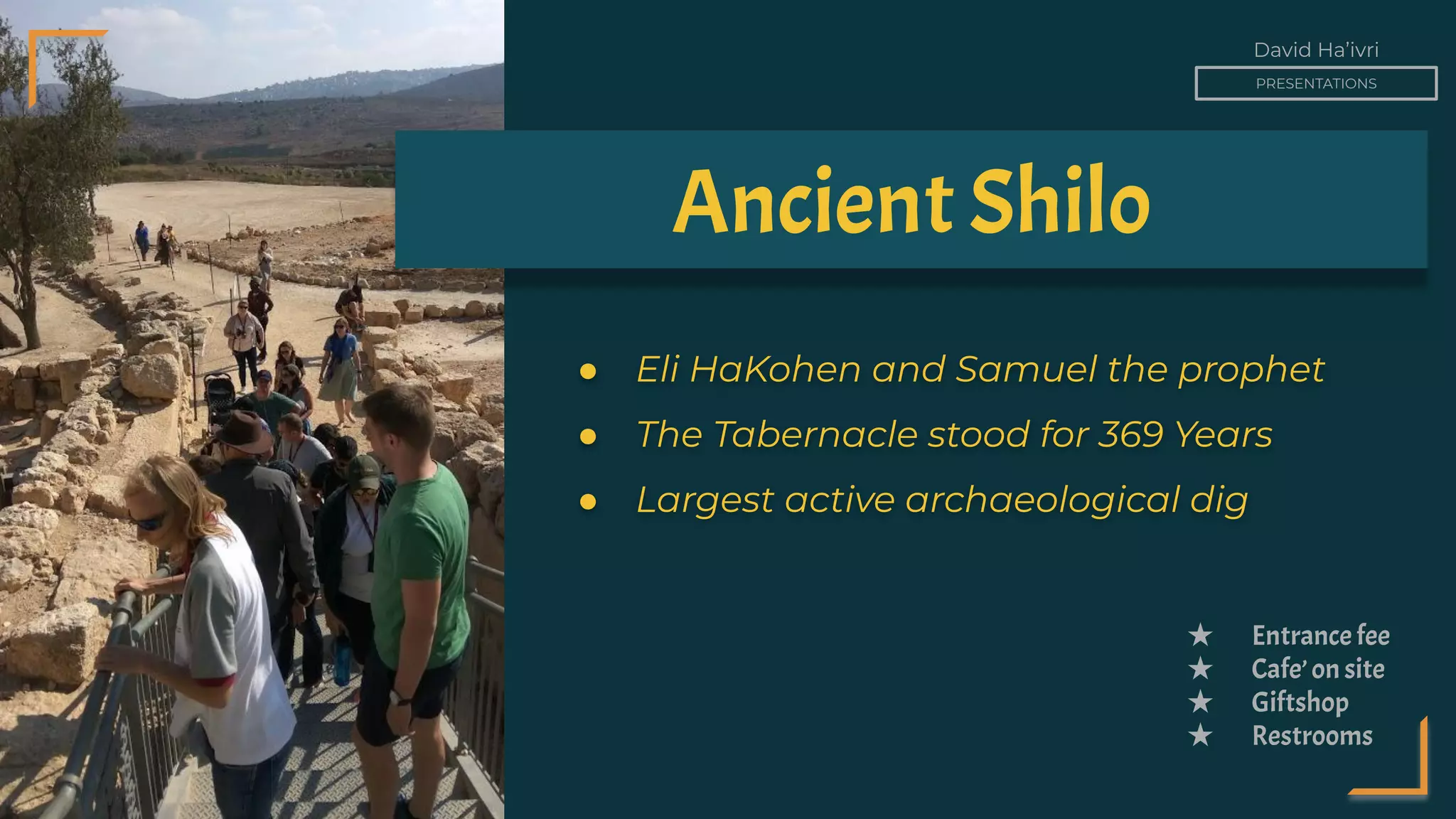 Shomron Strategic Tour Overview by David Ha'ivri | PPT