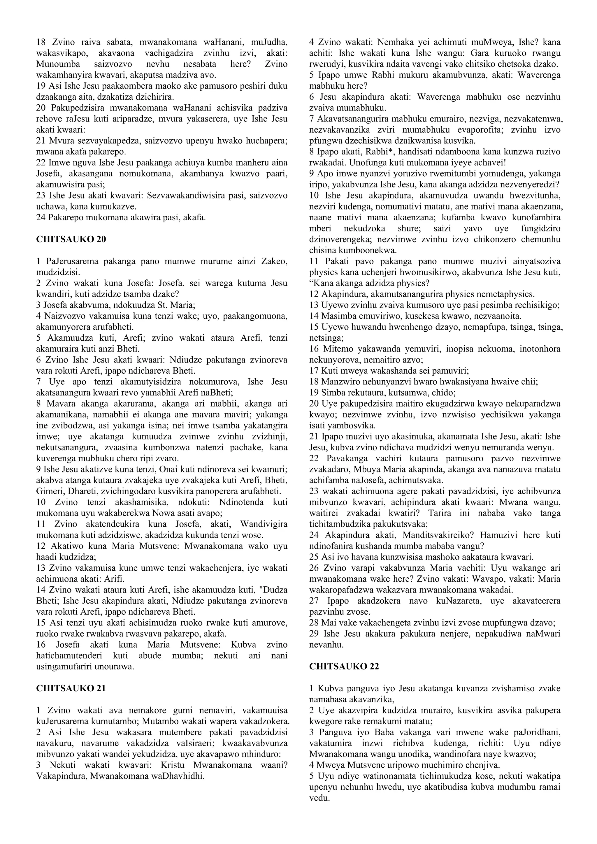 Shona - The First Gospel of the Infancy of Jesus Christ.pdf