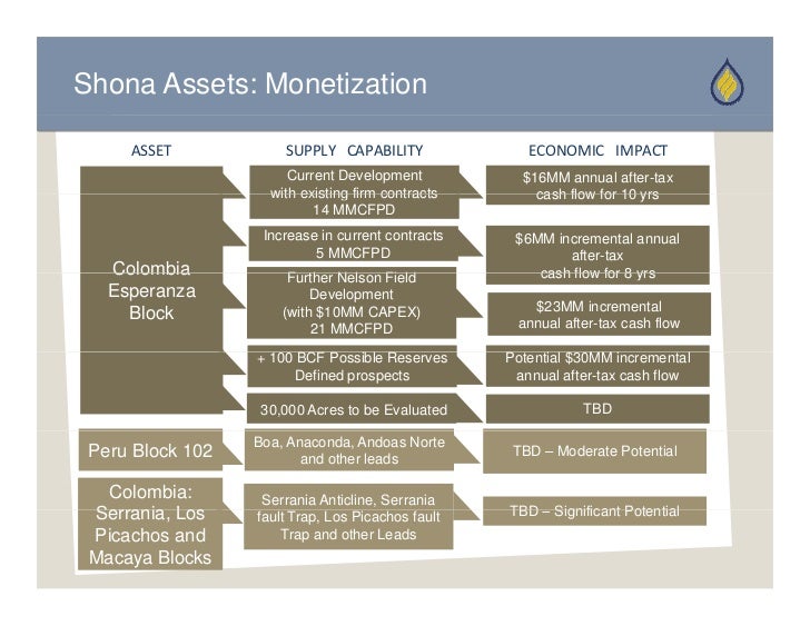 Shona Corporate presentation, January 2012