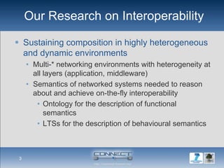 Dynamic Synthesis of Mediators to Support Interoperability in Autonomic Systems | PPTX