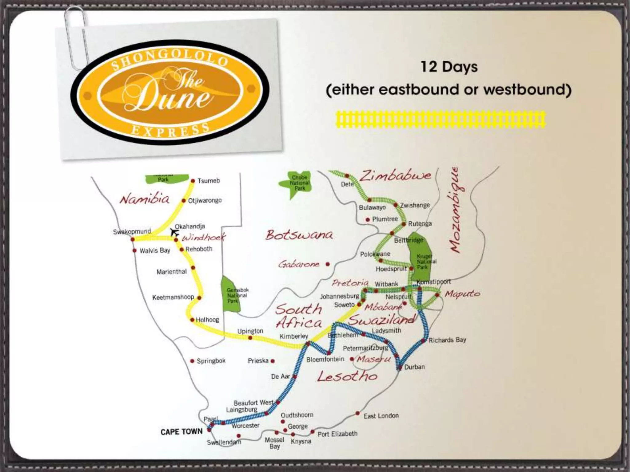 Shongololo Express - Luxury Rail Travel in Africa | PPSX