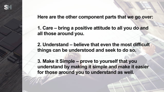 Shon Holyfield: Working Hard - Component Parts | PPT