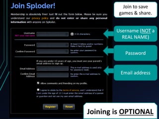 Shooter Game Design with Sploder - Library Program | PPTX | Video Game ...