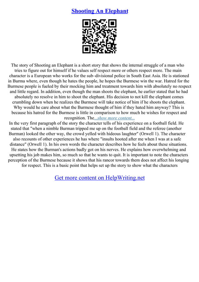 Shooting An Elephant And Other Essays | PDF