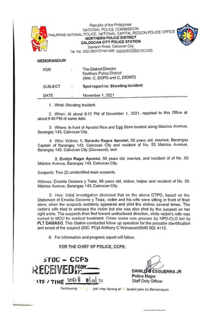 Shooting incident | PDF