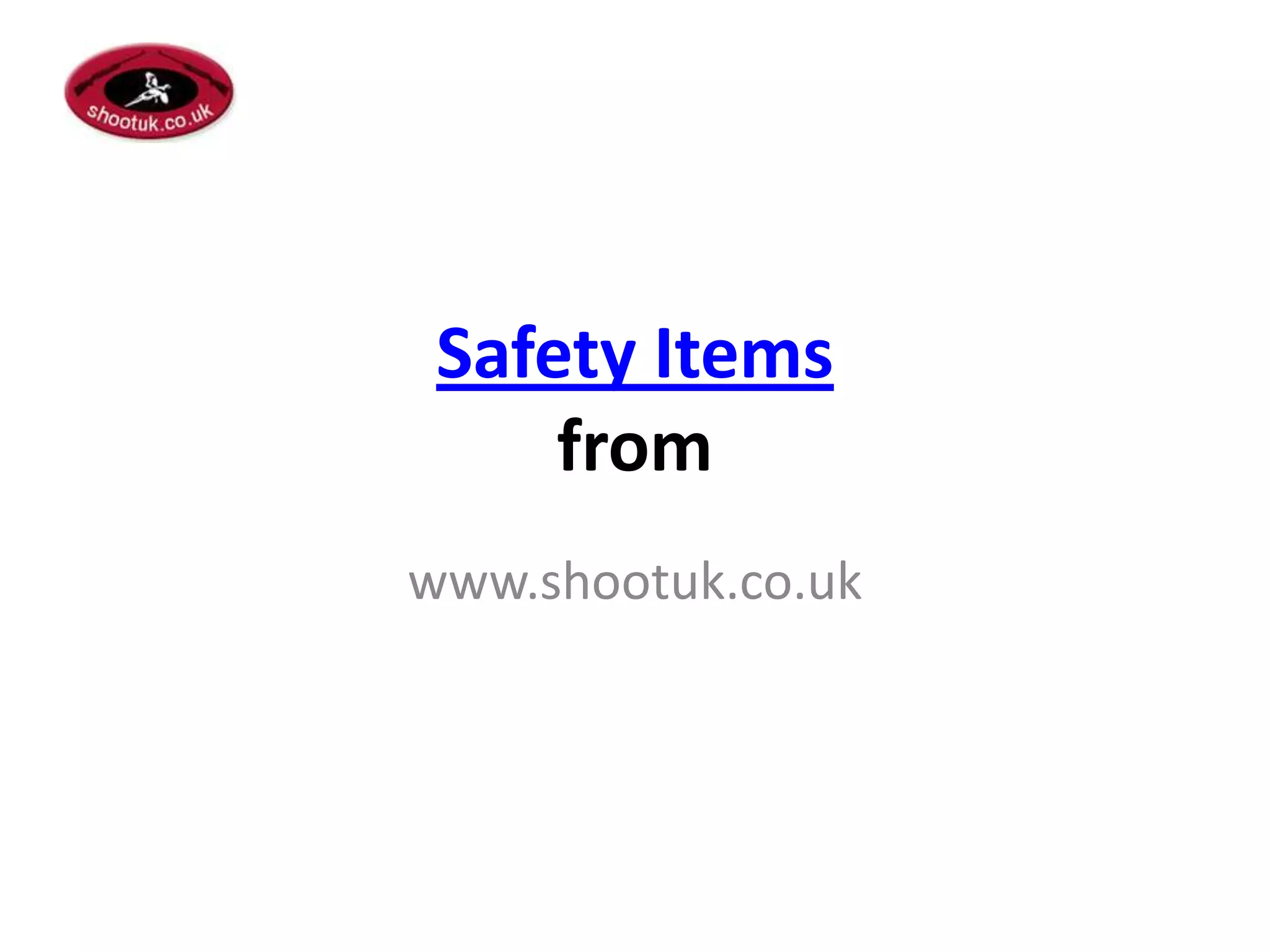 Shooting safety items | PPTX