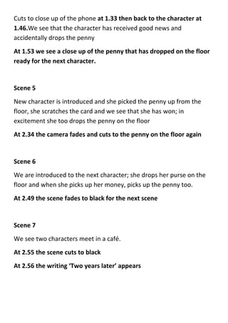 Shooting script | DOCX | Screenwriting | Content Production