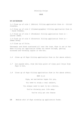 Shooting script | DOC