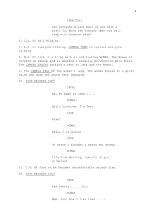 Shooting script | PDF