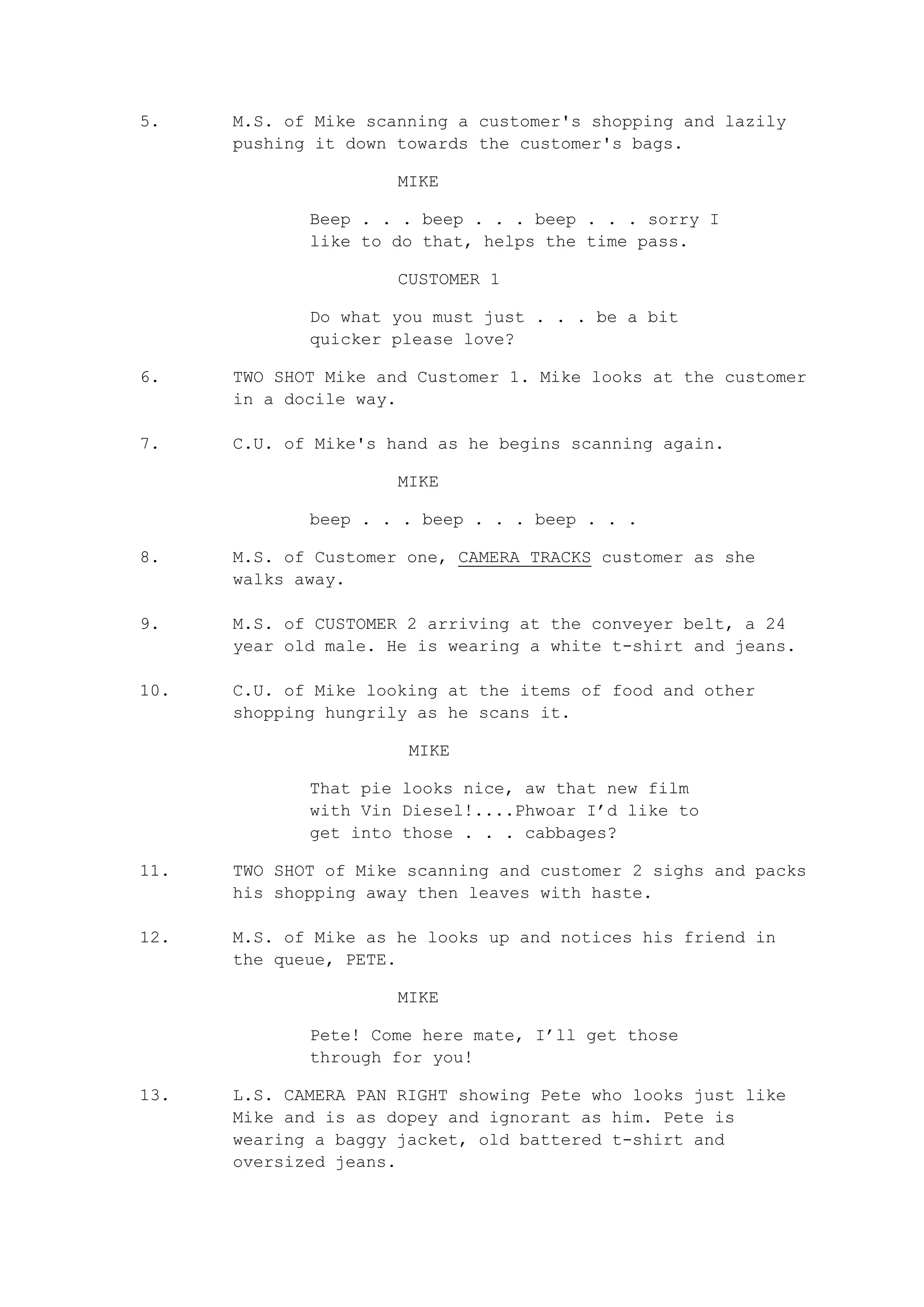 Shooting script | PDF