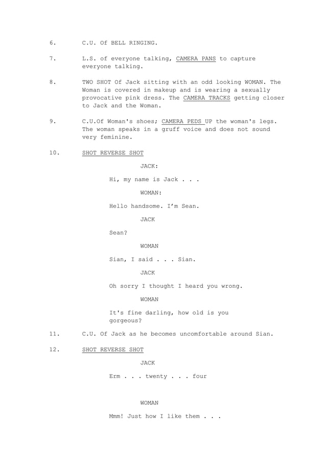 Shooting script | PDF